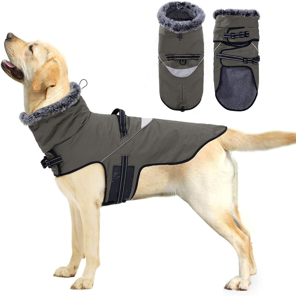 PupPlush All-Size Fit Dog Coat - Adjustable, Reflective and ...